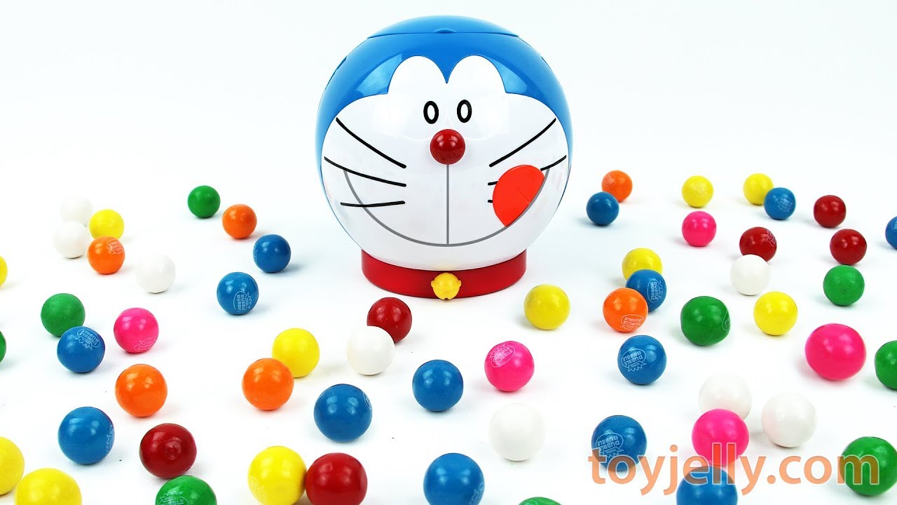 Learn Colors Doraemon Surprise Egg Kinder Joy Toys Play Doh Baby Finger ...