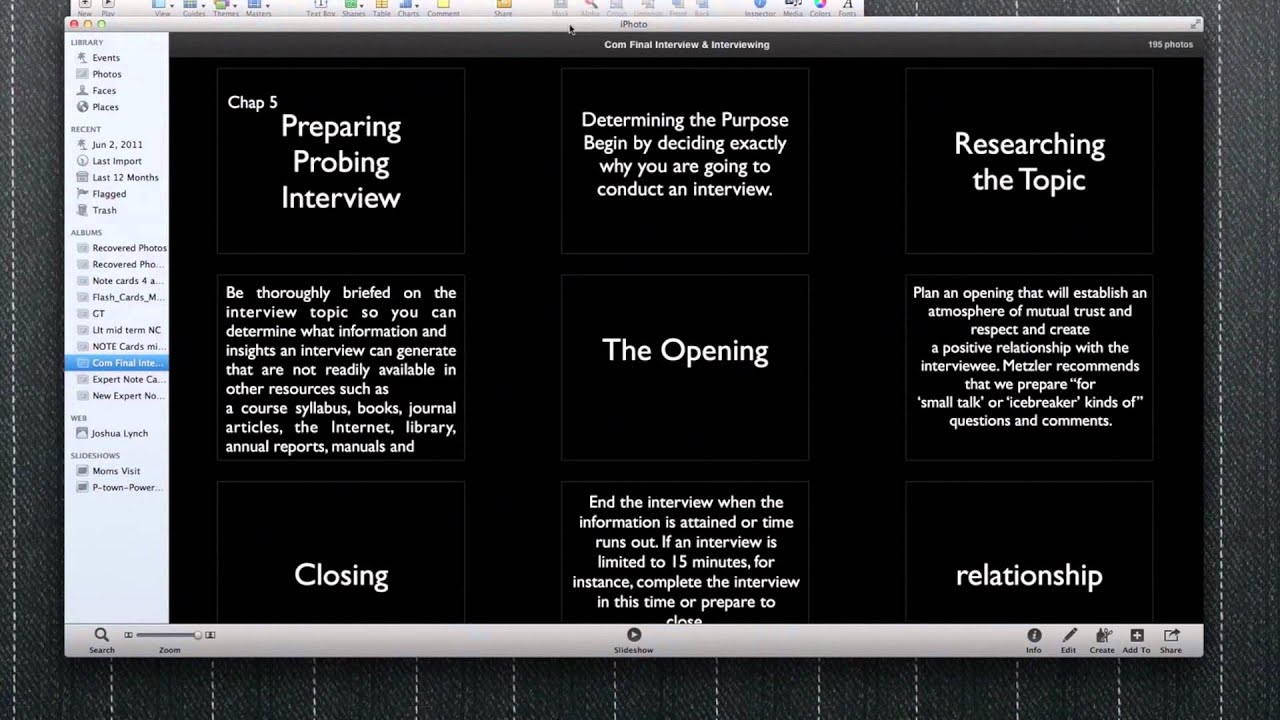 How to make Note Cards on a Mac - YouTube