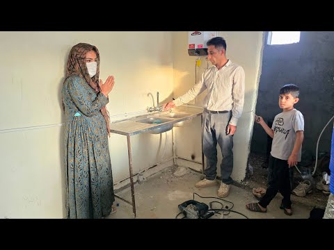 Narges'in hızlı yönetimi ve Usta Hadi'nin becerisi: Komple mutfak tesisatı.