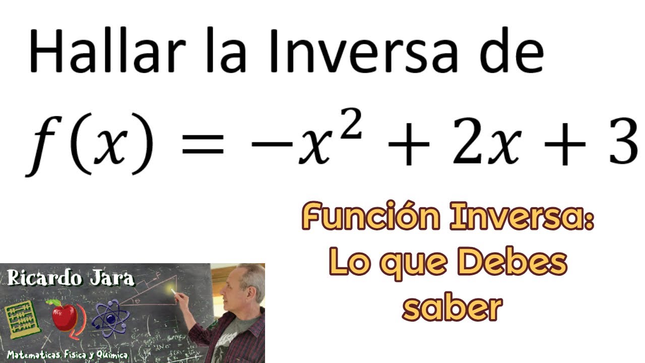 Función Inversa Todo lo que Debes Saber - YouTube