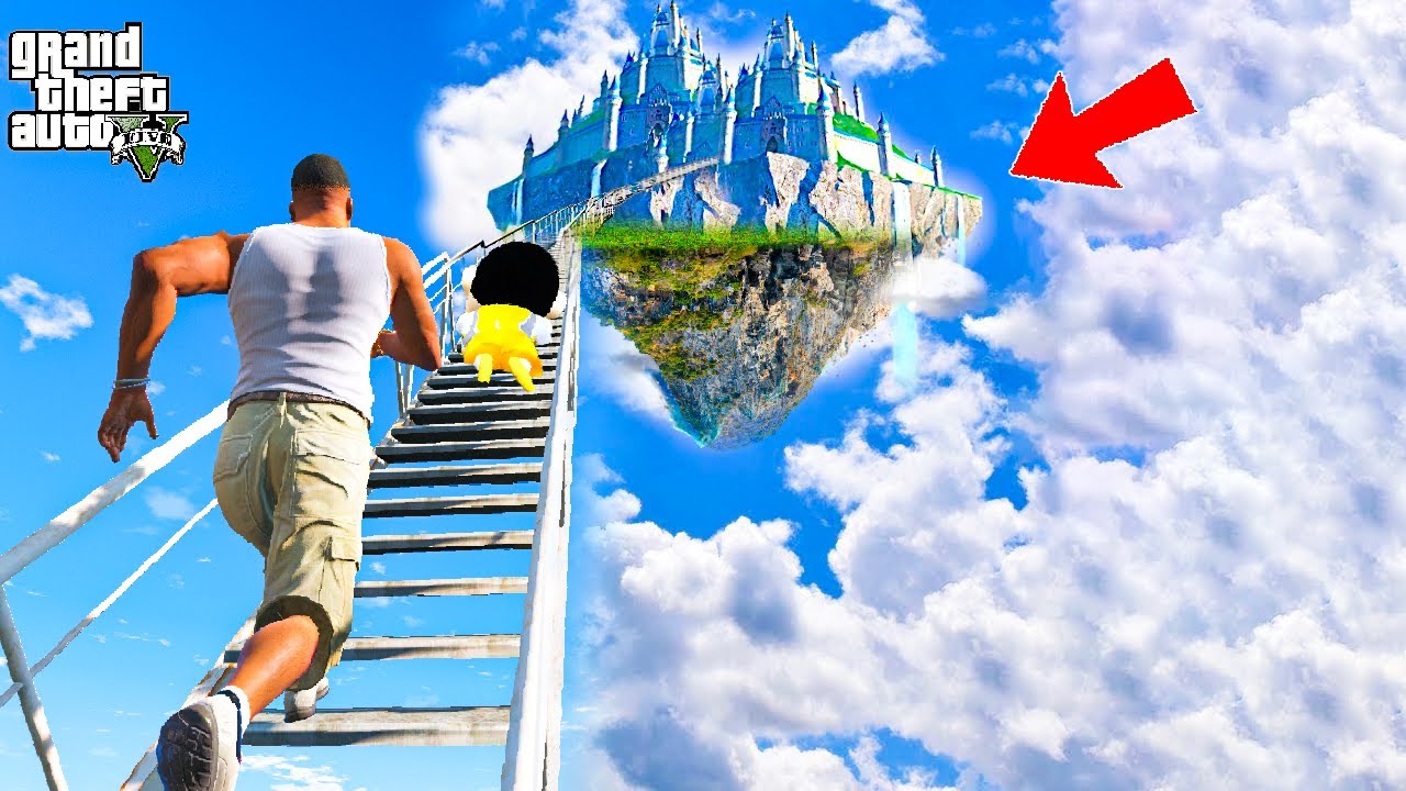 SHINCHAN AND FRANKLIN TRIED IMPOSSIBLE STAIRWAY TO HEAVEN RAMP ...