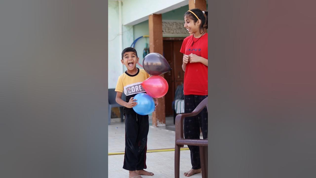 brother Solve Balloon problem 😔 #shortsvideo #funnycomedy - YouTube