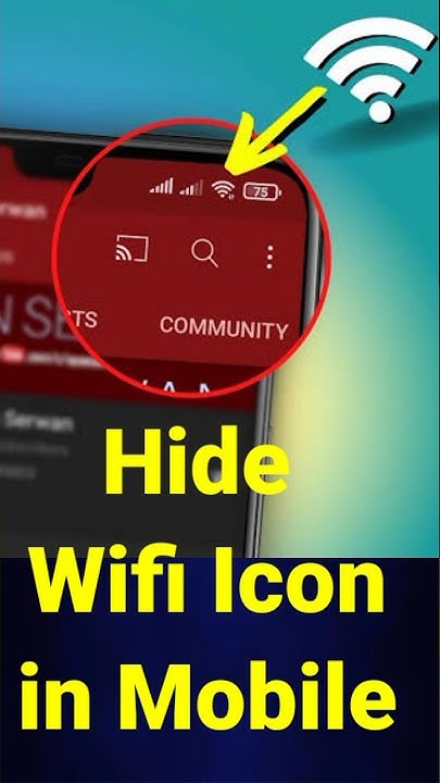 how to hide wifi icon in android mobile/ how to remove wifi icon from status bar | hide wifi ...