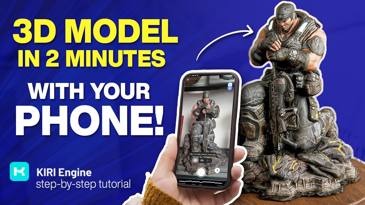 How To Make Instant 3D Models with Just Your Phone - KiRI Engine - YouTube