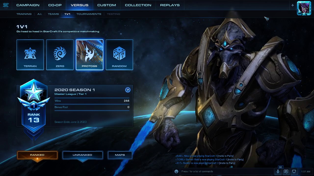 SC2 Ladder rank Glitch / Grandmaster ladder - YouTube