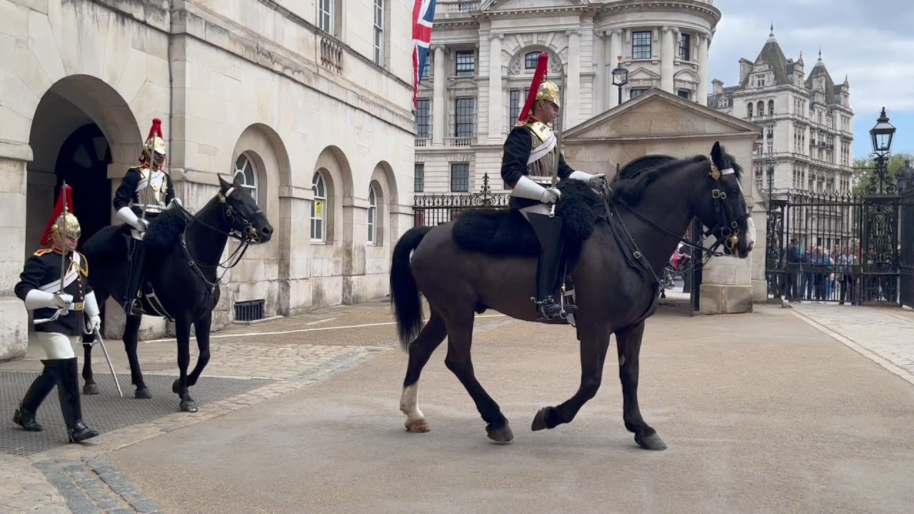 Close up of Kings Horse Guards Change Whitehall London - YouTube