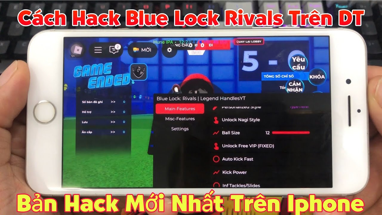 cách hack blue lock rivals auto GK No Key trên điện thoại IPHONE ...