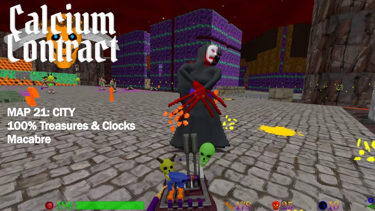 Calcium Contract - Map 21: City (Macabre, 100% Treasures/Clocks) - YouTube