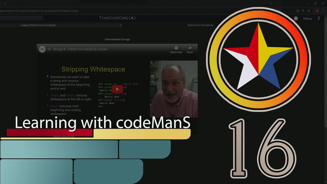 Intermediate Strings Freecodecamp Legacy Python For Everybody 16 9872