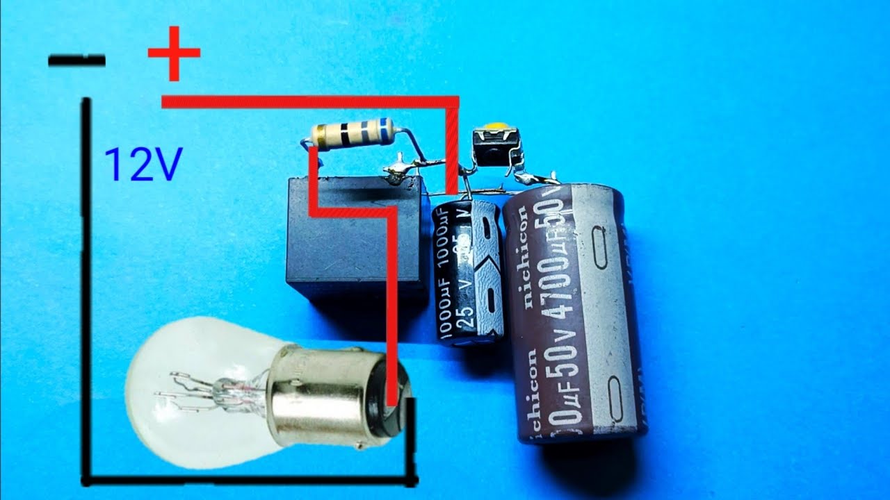 How to Make a Simple Timed Flasher Using a Relay ||No Integrated No ...