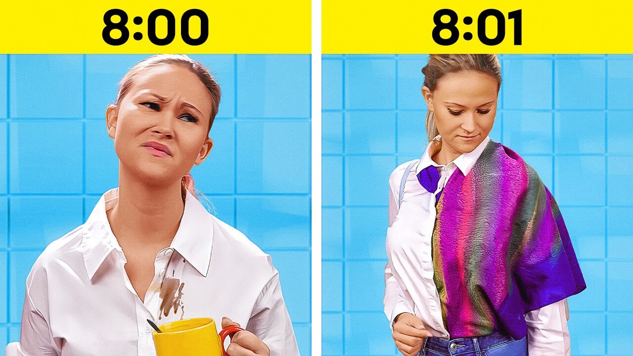 Get ready with me! Quick clothes transformations for emergency ...