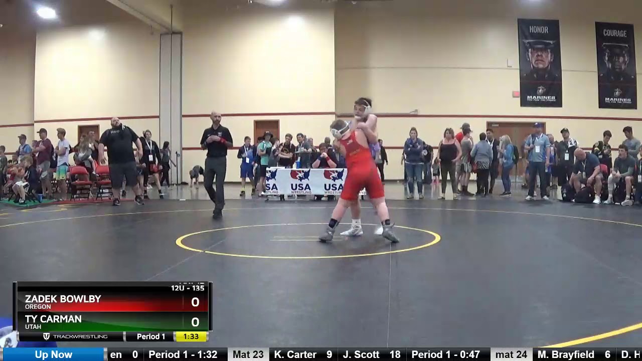 12U 135 Zadek Bowlby Oregon Vs Ty Carman Utah - YouTube