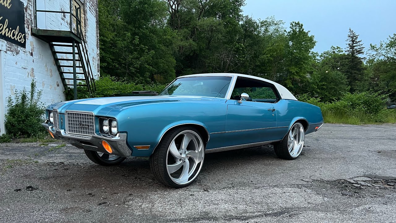 72 Cutlass on 24” US Mags Desperado Wheels - YouTube