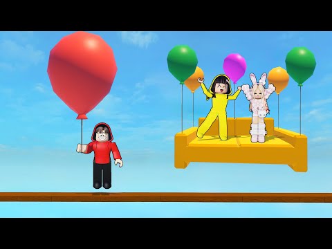 Yuta, Mio Dan Baby Celine Naik Keluar Angkasa Menggunakan Balon || ROBLOX