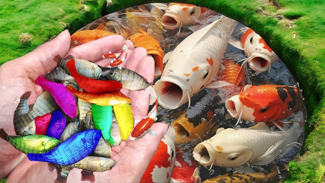 Go catch ornamental fish in water pipes, in small tanks, three-tailed ...