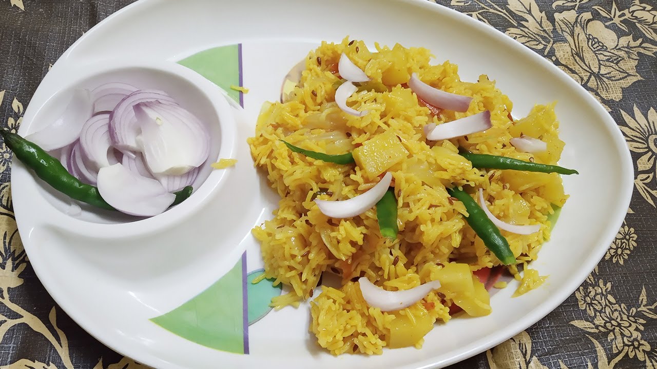 Aloo Wala Pulao Recipe | How To Make Aloo Pulao | Aloo Wale Chawal ...