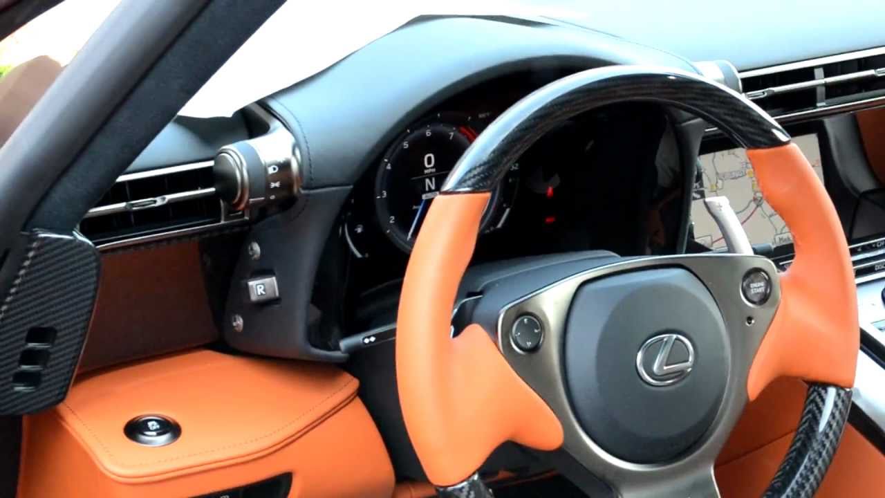 2012 Lexus LFA startup LOUD REVS!!1080p interior details - YouTube