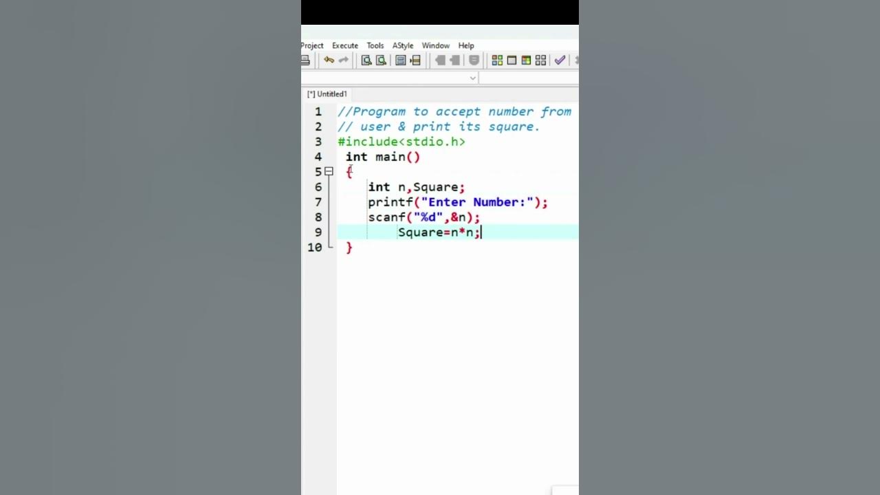 How to find Square of Number?||#shorts #viral #programming #foryou #cloudcode #coding # ...