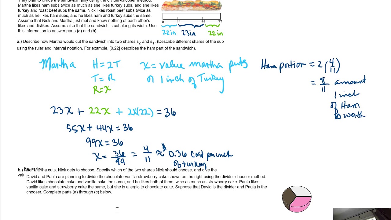 Lone Divider and Divider Chooser Method - YouTube