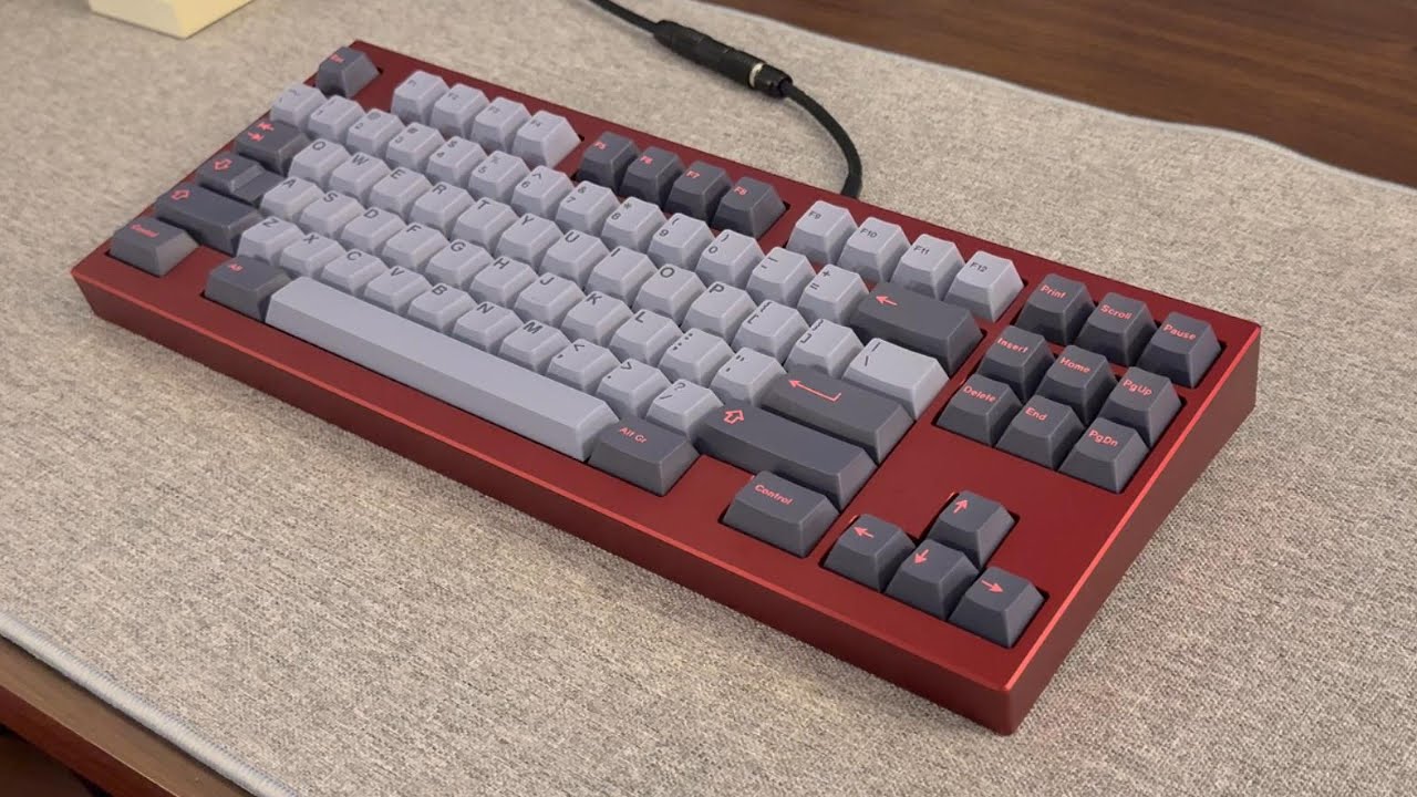 CW87 (PC plate) | Cherry Nixies | GMK 8008 - YouTube