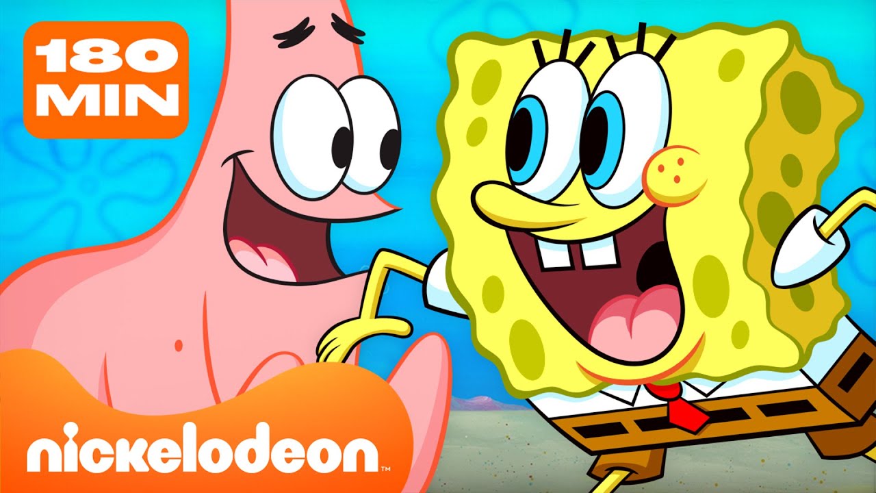 Bob Esponja e Patrick sendo melhores amigos por 180 minutos seguidos ...