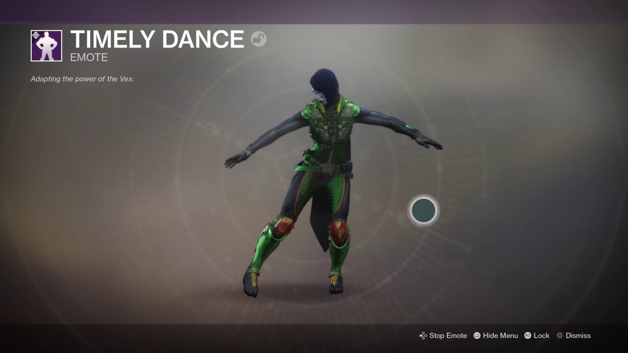 Destiny 2- The timely dance emote ( time warp) - YouTube