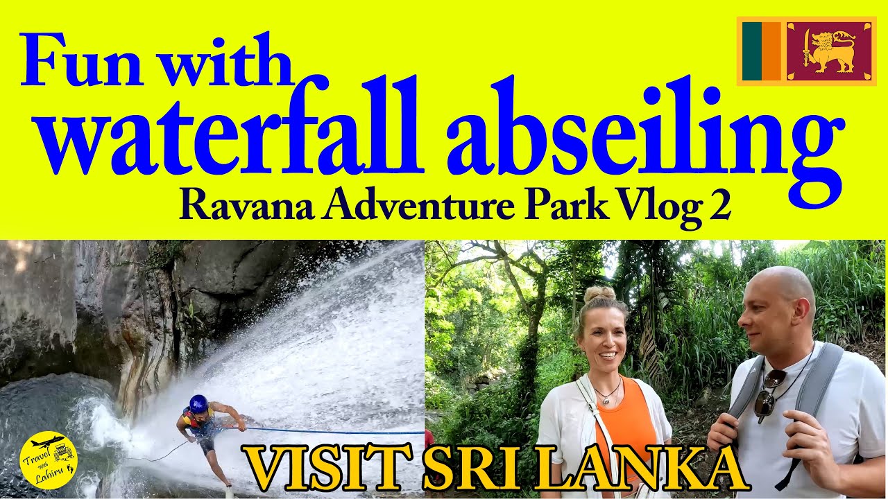 සැර වතුර පාරක් එක්ක දිය ඇල්ල මැදින් බැස්සා😍 සුපිරි තැනක් දිය ඇල්ලක් ගාව Rawana Adventure Park ...