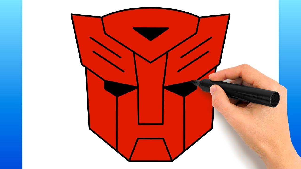How To Draw The Autobots Logo From Transformers (Easy Drawing Tutorial ...