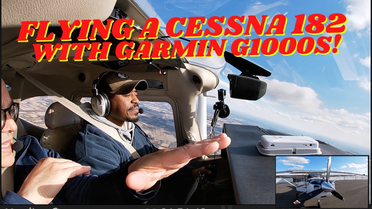 Flying in a Cessna 182 with Garmin G1000 Instruments! - YouTube