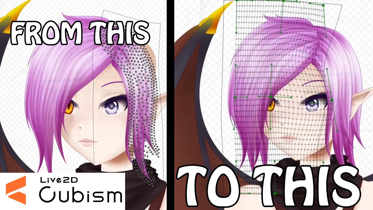 How To Make 3D Hair In Live2D - YouTube