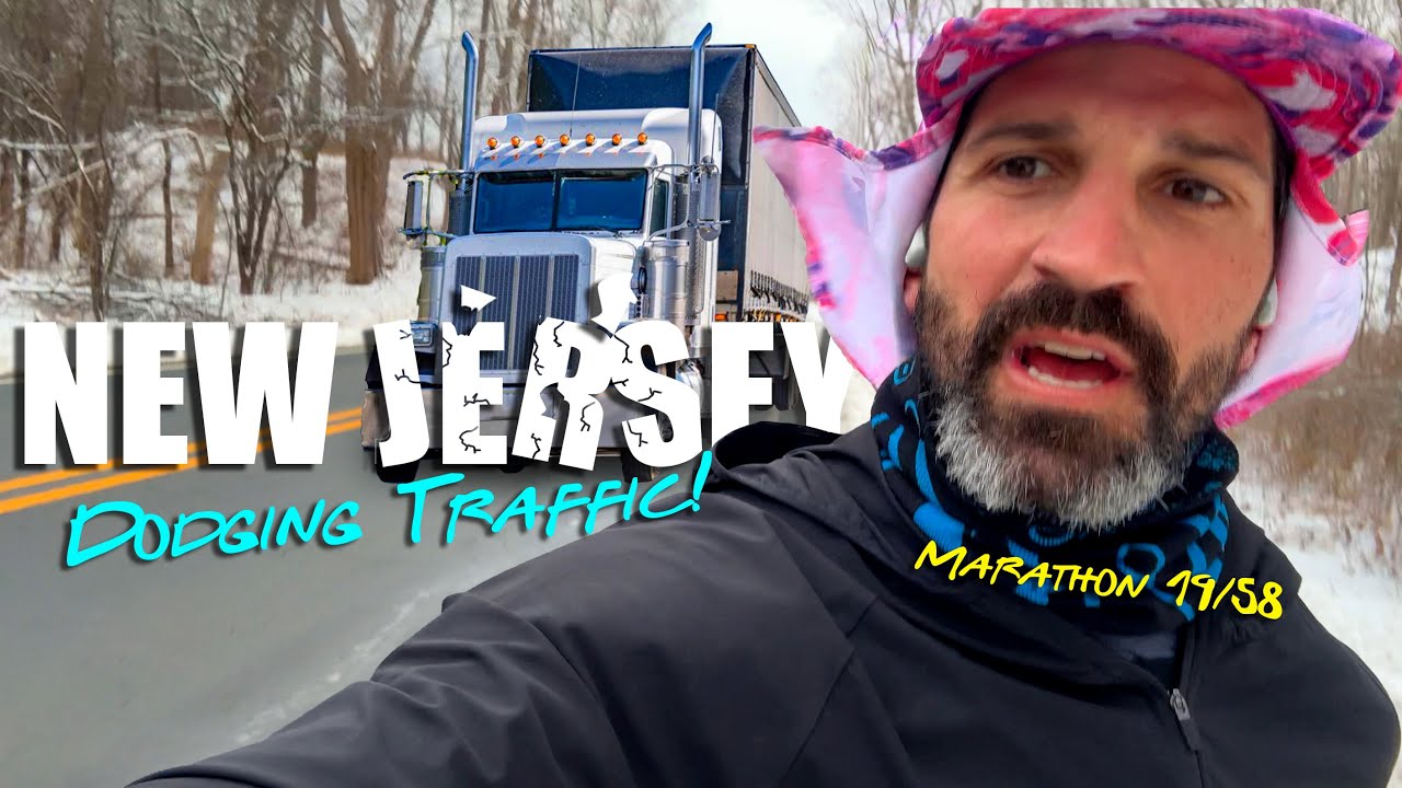 DAY 19 - Getting Run Off The Road in New Jersey! | Running 58 Marathons ...
