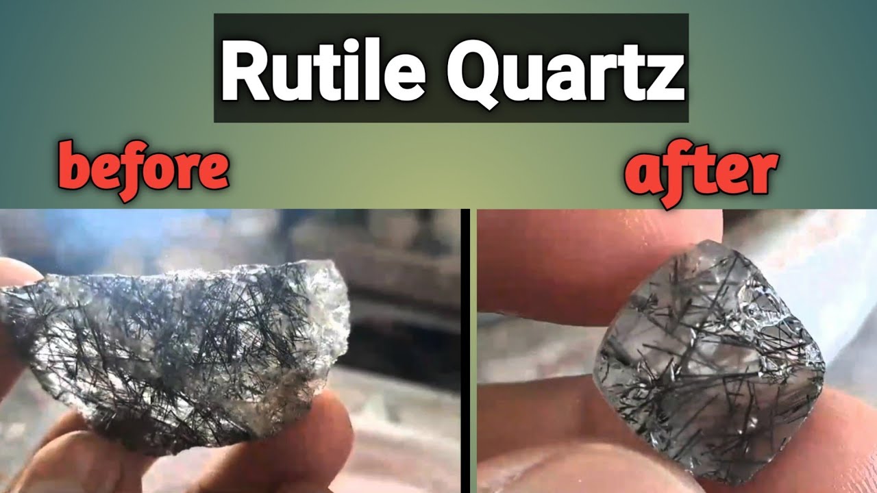 Trimming and cutting of rutile quartz stone | How to Trim and Cut ...