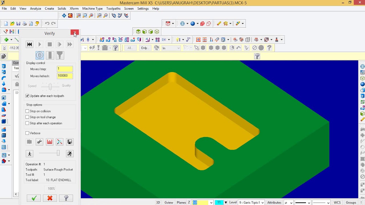Membuat mold mastercam x5 - YouTube