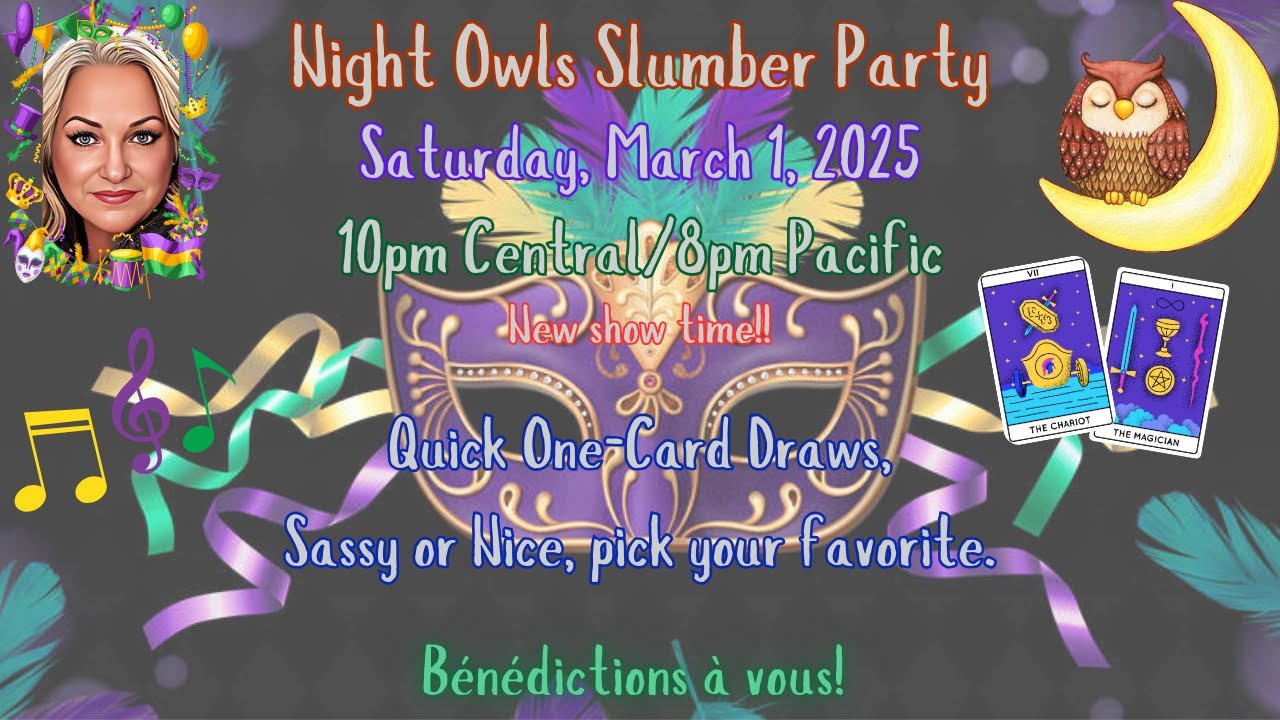 Night Owls Slumber Party - March 1 2025 - YouTube