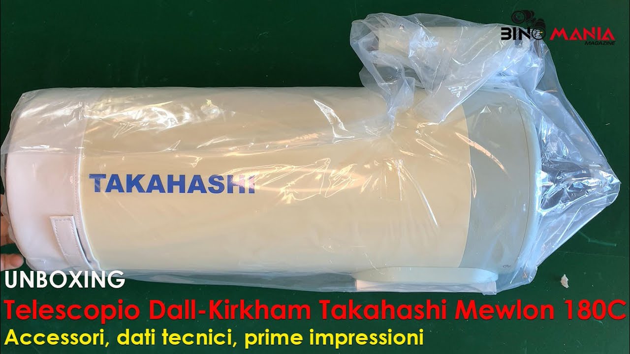 Telescopio Dall-Kirkham Takahashi Mewlon 180C. UNBOXING ...