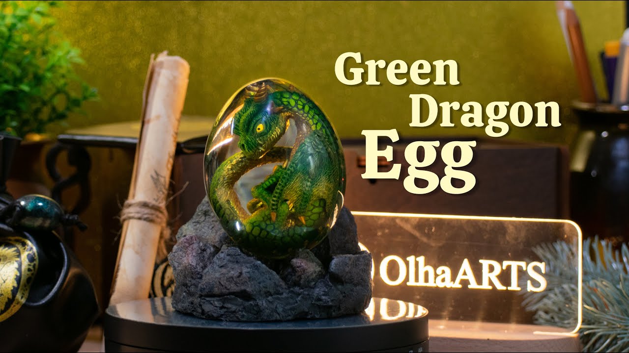 Green Dragon Egg by OlhaARTS - YouTube