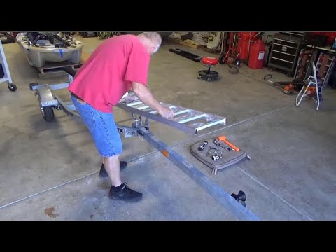 Part 2 - How To Install Walking Platforms on Your Boat Trailer - YouTube