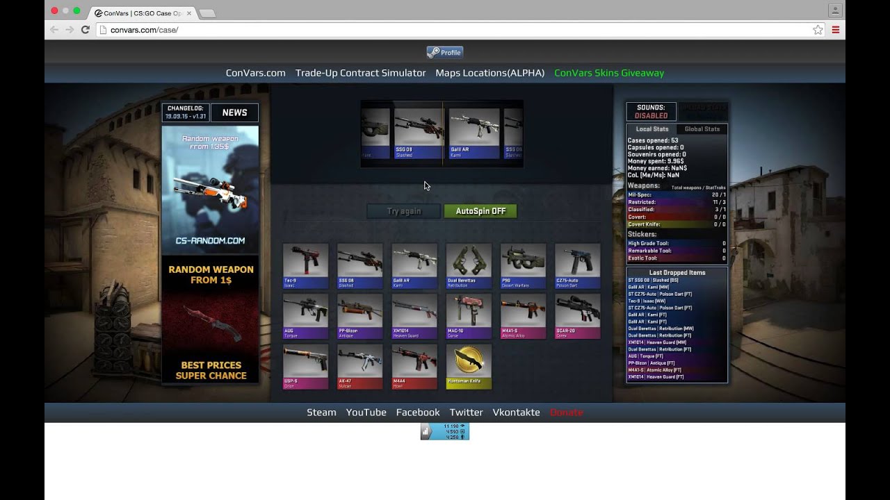 First CS Case Opening Simulator Video - YouTube