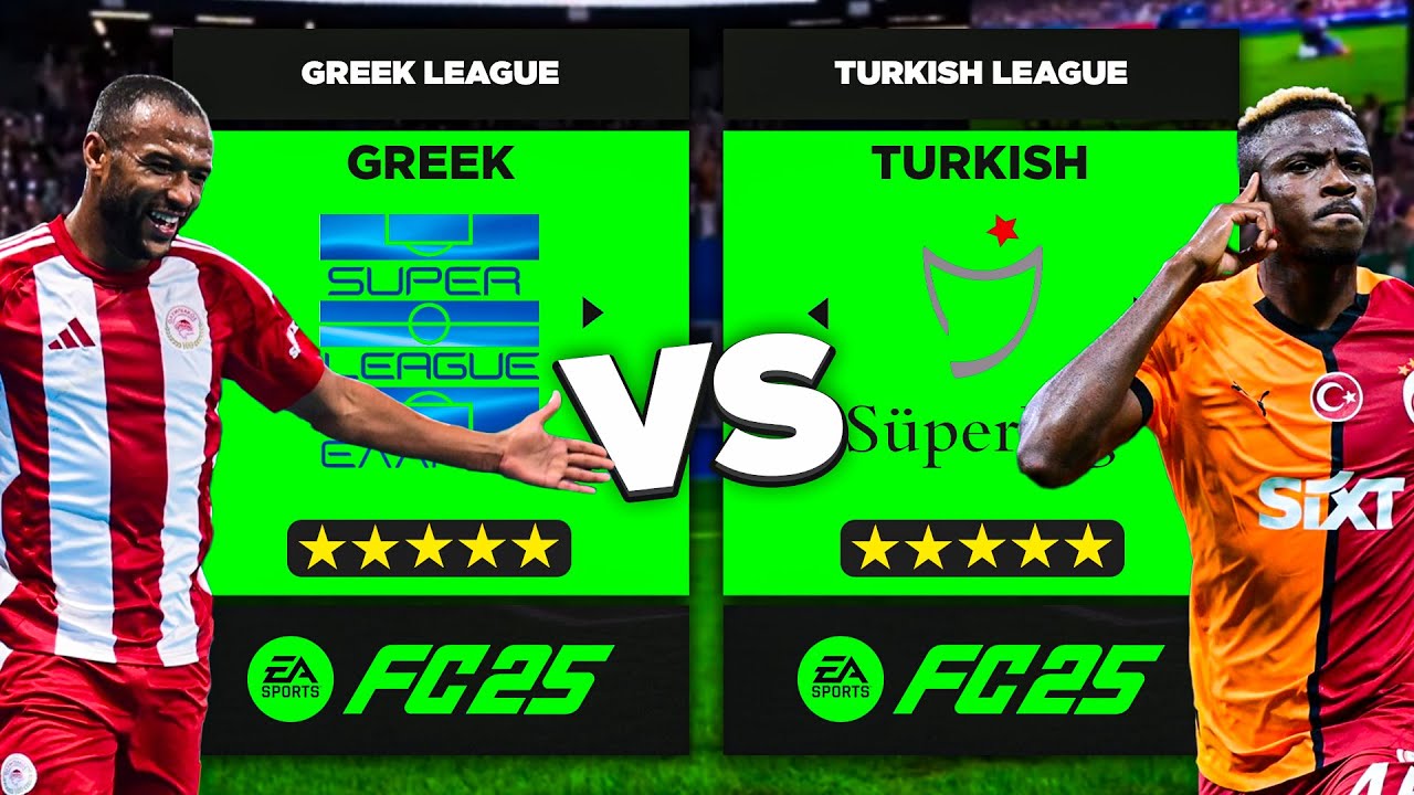 ΕΛΛΗΝΙΚΟ ΠΡΩΤΑΘΛΗΜΑ VS. ΤΟΥΡΚΙΚΟ ΠΡΩΤΑΘΛΗΜΑ... ΣΤΟ FC25! - YouTube