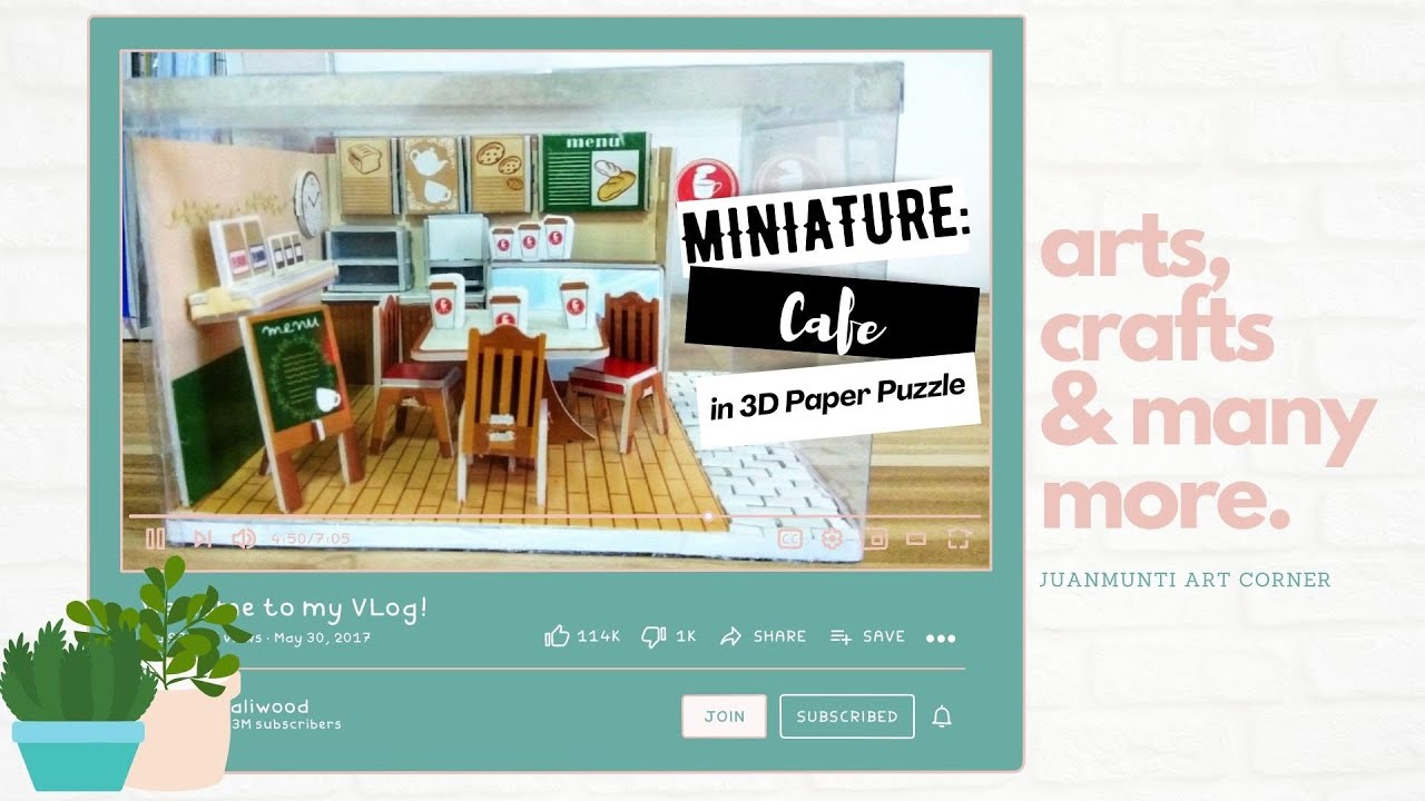 3D Paper Puzzle: Coffee Shop - YouTube