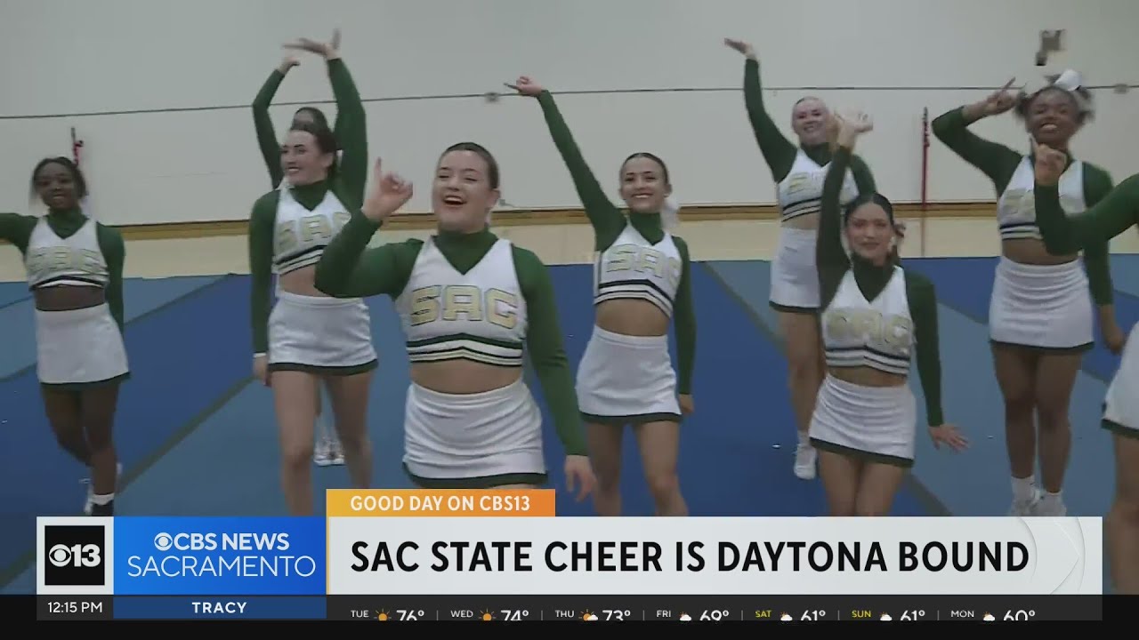 Sac State's cheer team bound for Daytona - YouTube
