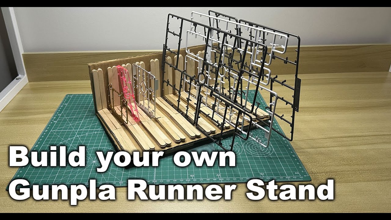 How I Built My Gunpla Runner Stand From Scratch - YouTube