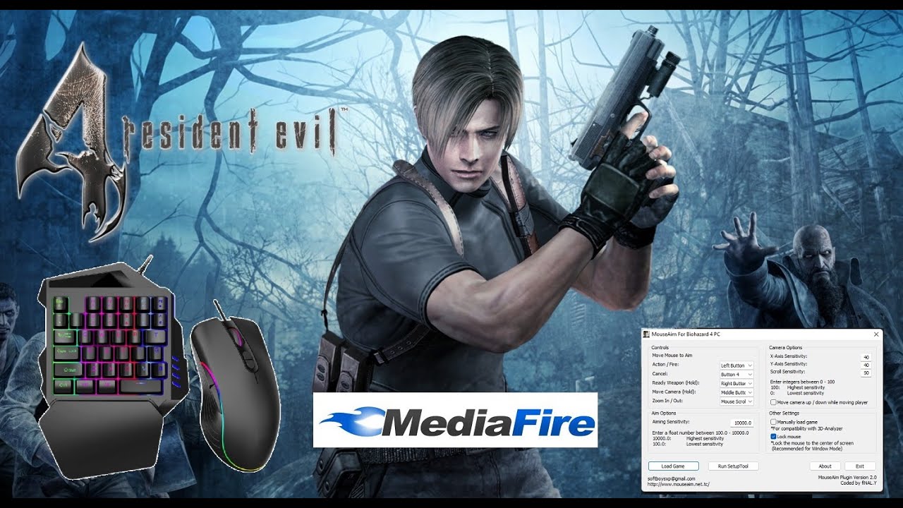 Como configurar Mouse en Resident Evil 4 para PC - YouTube