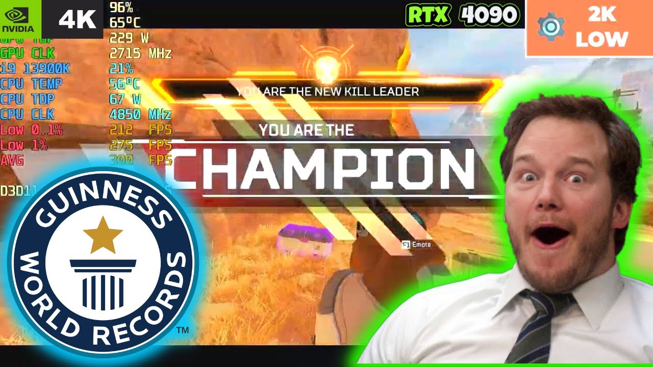 Apex Legends - RTX 4090 OC Benchmark | 4K, 2K, 1080p | WORLD RECORD FPS ...