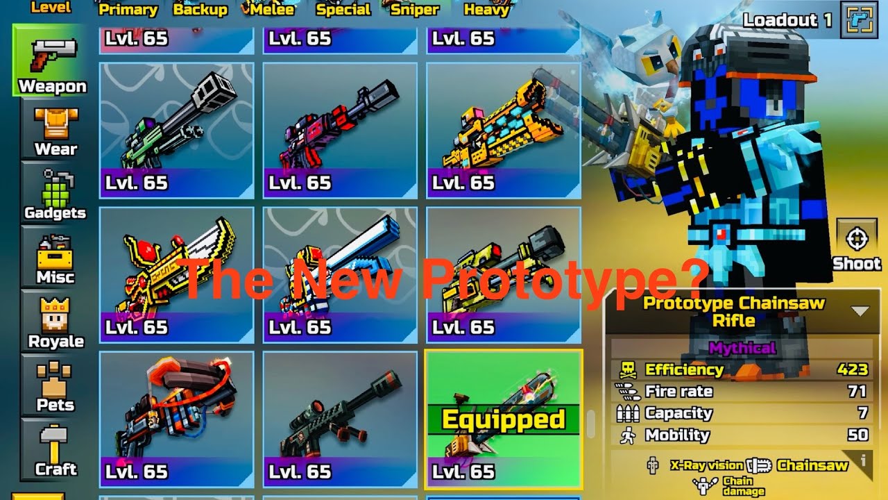 The Prototype Chainsaw Rifle Is Broken! - Pixel Gun 3D - YouTube