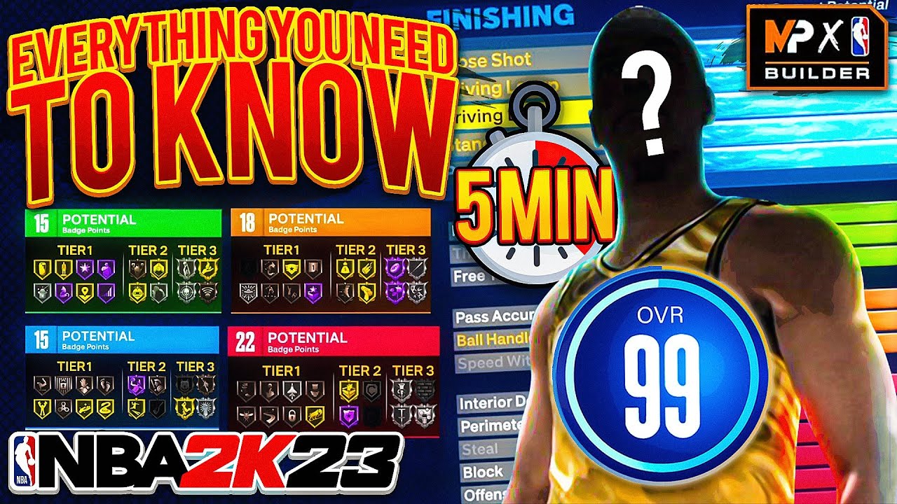 EVERYTHING YOU NEED TO KNOW ABOUT the 2K23 BUILDER in 5 minutes ...