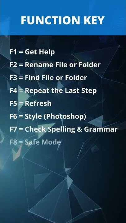Function Key Of Computer | Function Keys Uses In Keyboard | #Shorts | F Keys | Siddam Bharat ...