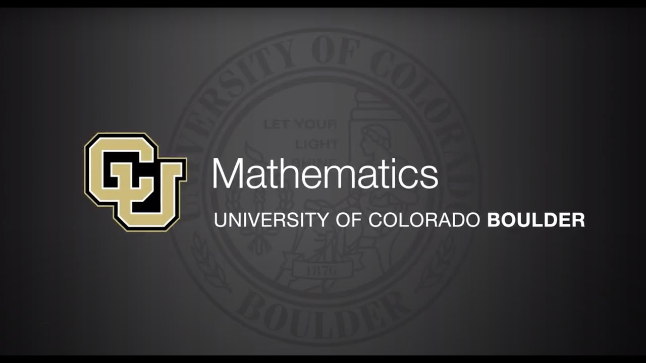 CU Boulder 2020 Mathematics Virtual Graduation Ceremony - YouTube