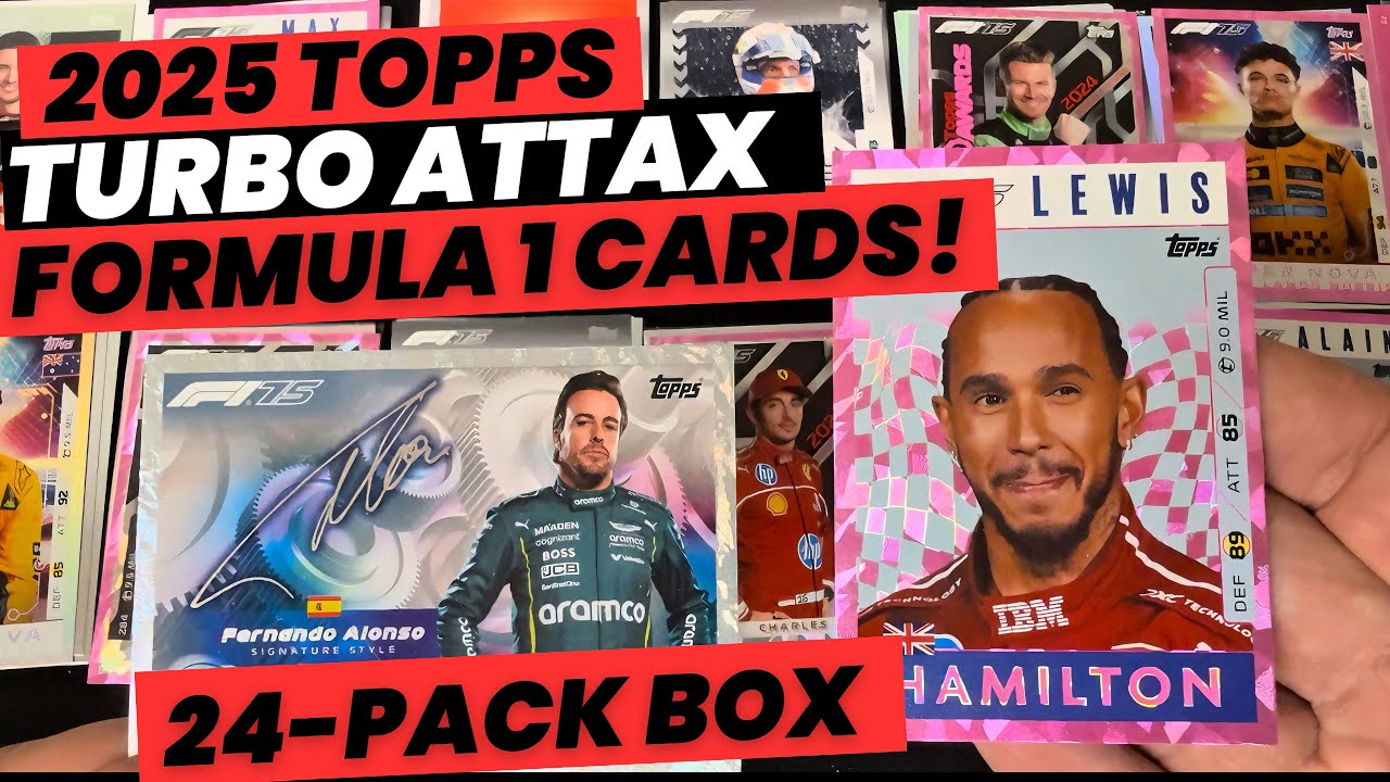 2025 Topps Turbo Attax Formula 1 Cards 24-Pack Box 240 Cards New F1 ...