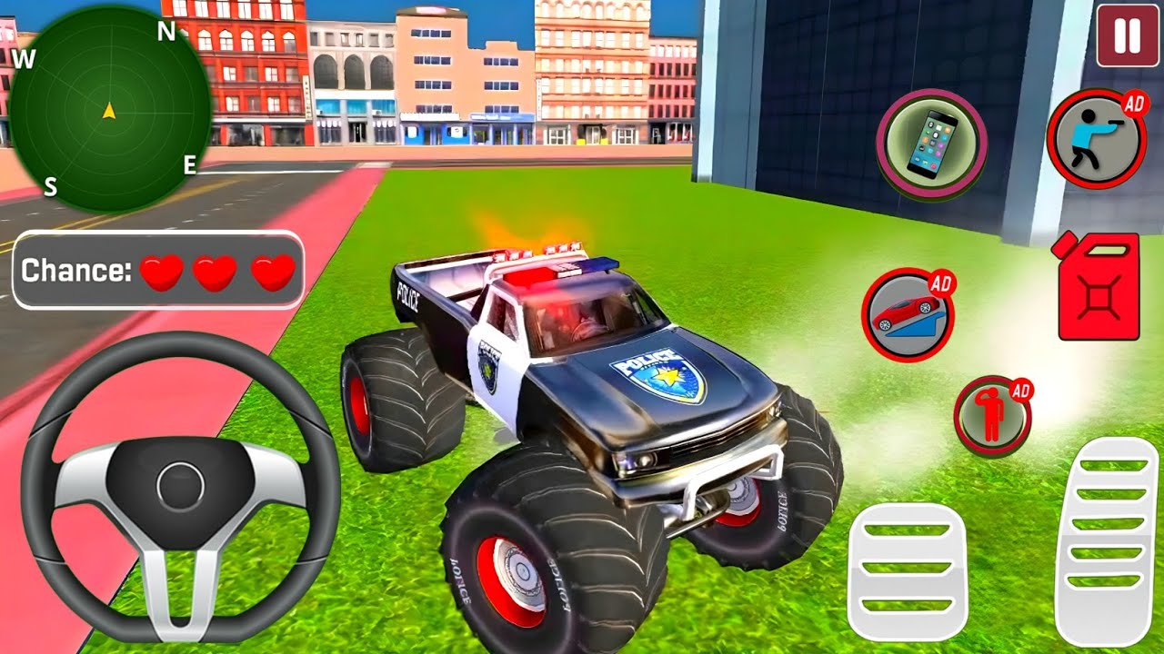 Police Monster Truck Simulator 3D - Catch Criminals With Monster Truck ...